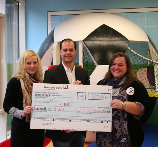 Covidien spendet 800 Euro für KUNO – KUNO-Stiftung